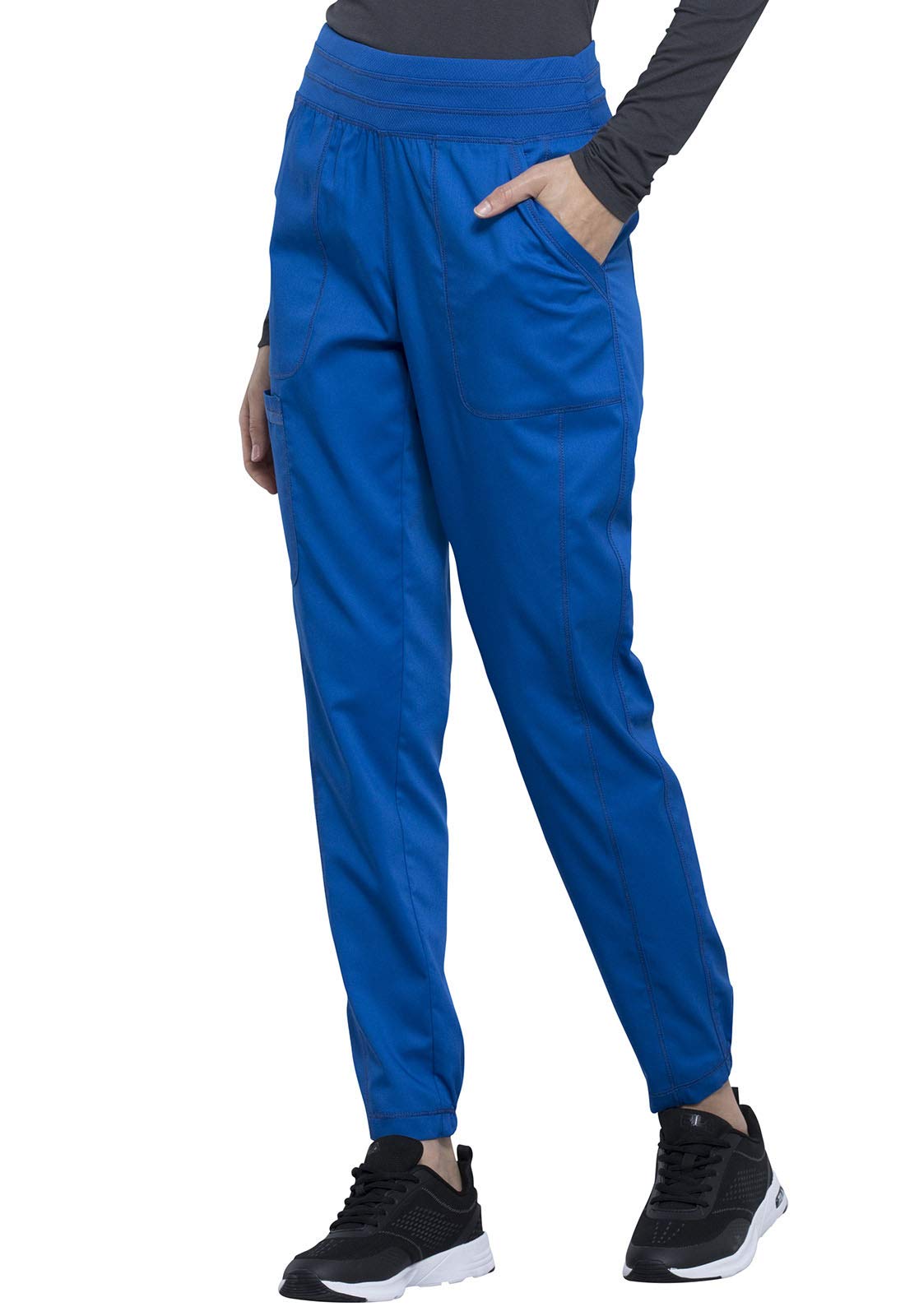 Jogger Scrubs for Women Workwear Revolution, Soft Stretch WW011P, XL Petite, Royal