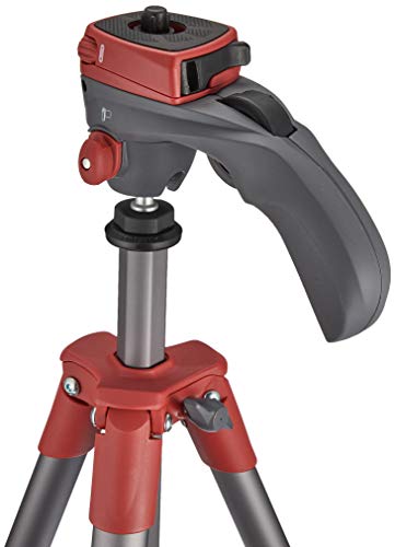Manfrotto Compact Action Aluminium Tripod with Hybrid Head - Red
