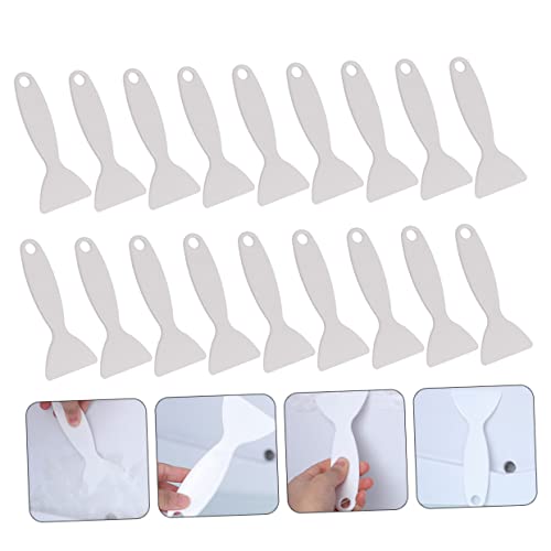 Vaguelly 40 Pcs Refrigerator Deicer Cleaning Tool Freezer Frost Shovel ice Breaker Shovel Plastic Scraper Tool Tools for deicing Tool Fridge ice Removal Shovel ice Removal Scoop White