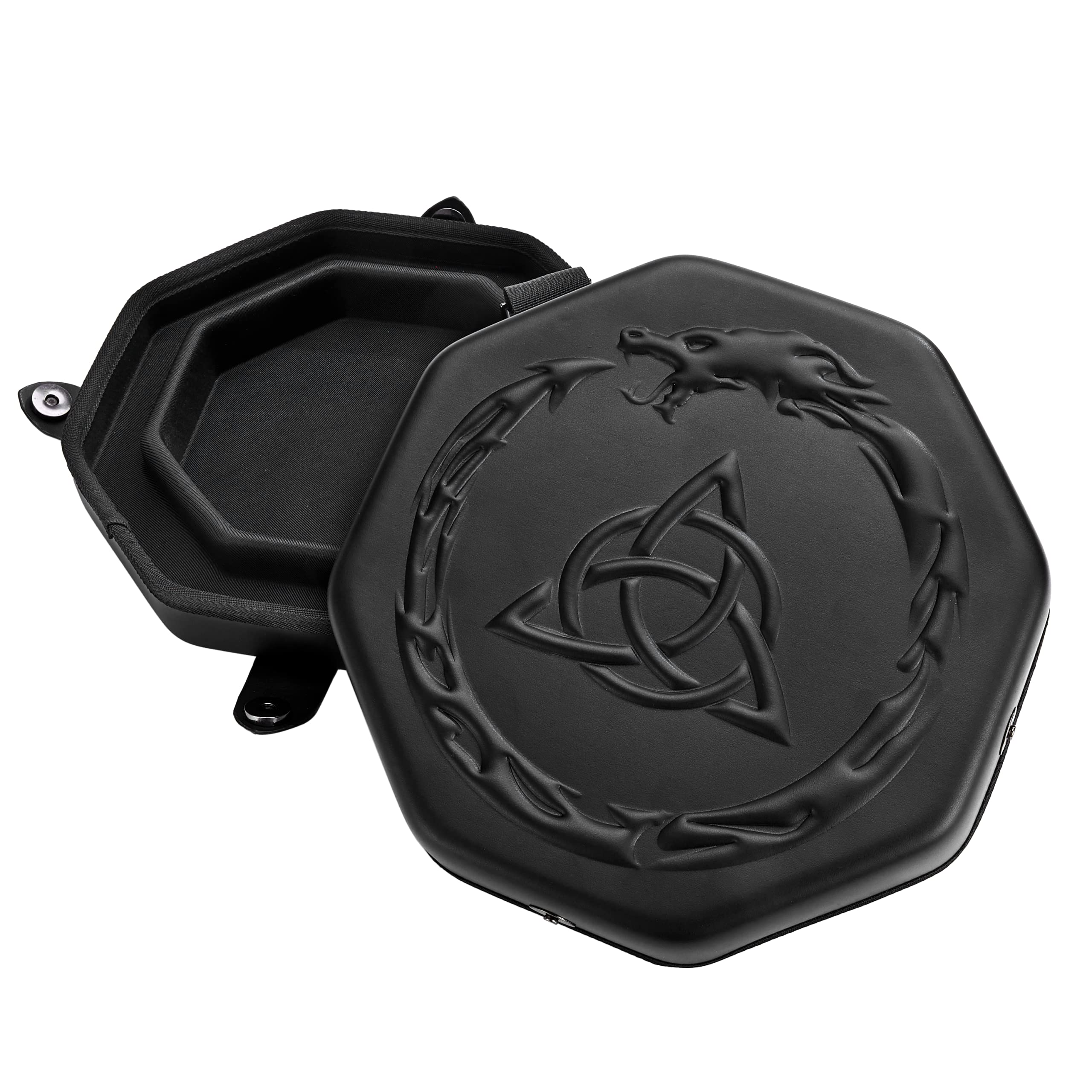 Soar Forge Dice Tray for DND and RPG - Premium Celtic Knot and Dragon Design - Perfect Dice Rolling Tray to Protect Dice for D&D - Compatible with Dungeons and Dragons and Other RPG