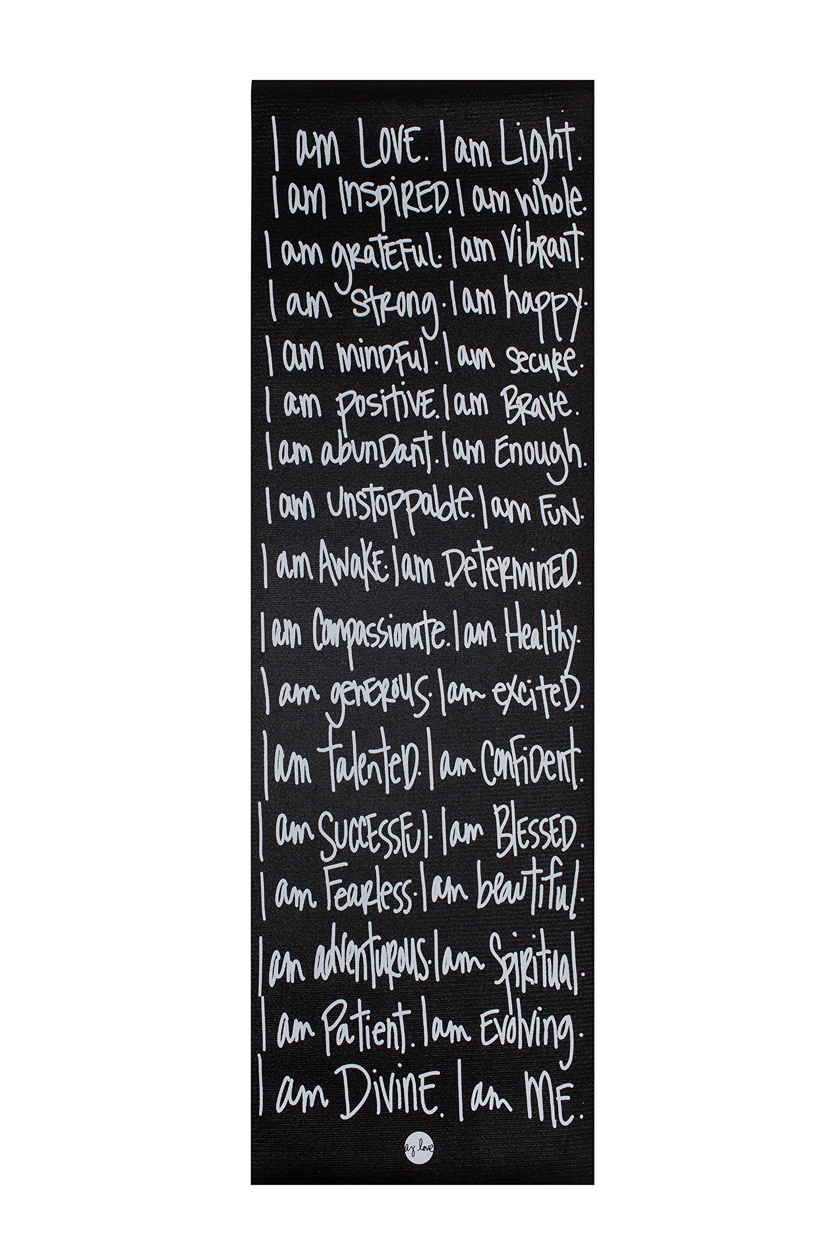 Mantra Inspired Professional Yoga Mat by aj Love | The I Am Mat