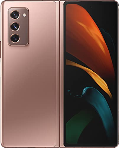 SAMSUNG Electronics Galaxy Z Fold 2 5G F916U | Android Cell Phone | 256GB Storage | US Version Smartphone Tablet | 2-in-1 Refined Design, Flex Mode | Mystic Bronze - Verizon Locked - (Renewed)