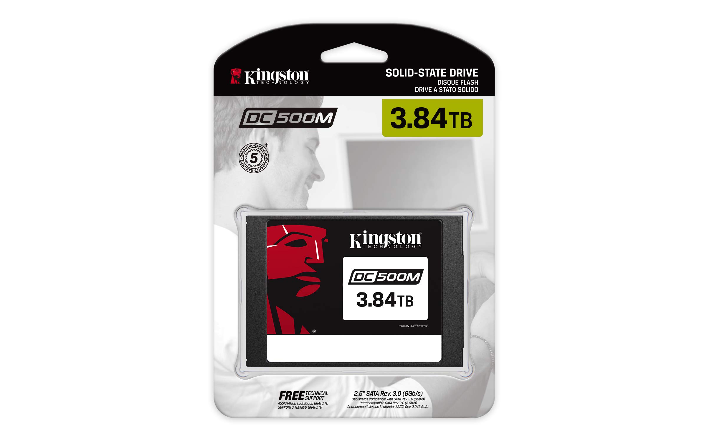 Kingston Data Centre DC500M, SEDC500M/3840G, Enterprise Drive a Stato Solido - SSD 2.5โ 3840 GB
