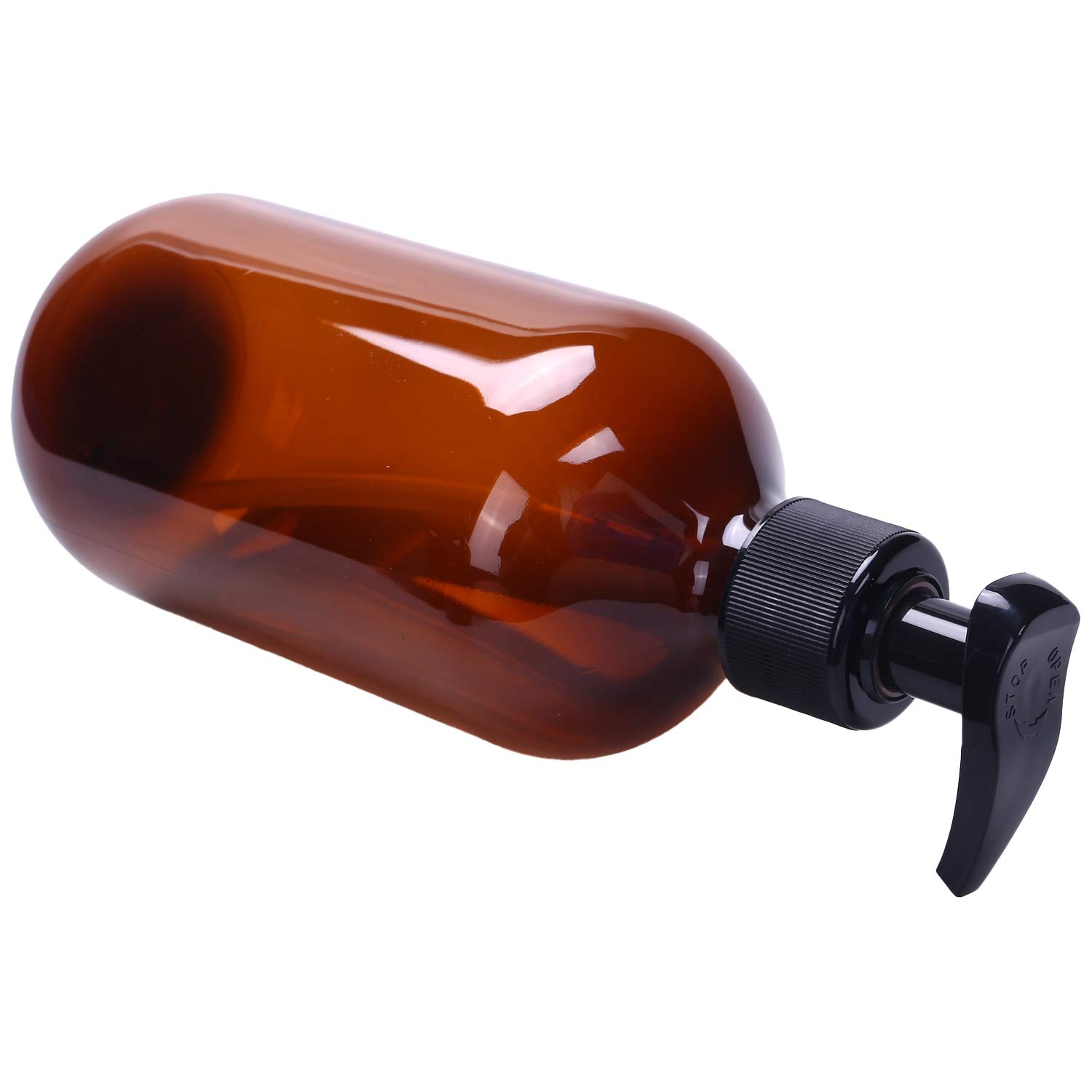 specious 4Pcs New 500Ml Pump Bottle Makeup Bathroom Liquid Shampoo Bottle Travel Dispenser Bottle Container for Soap Shower