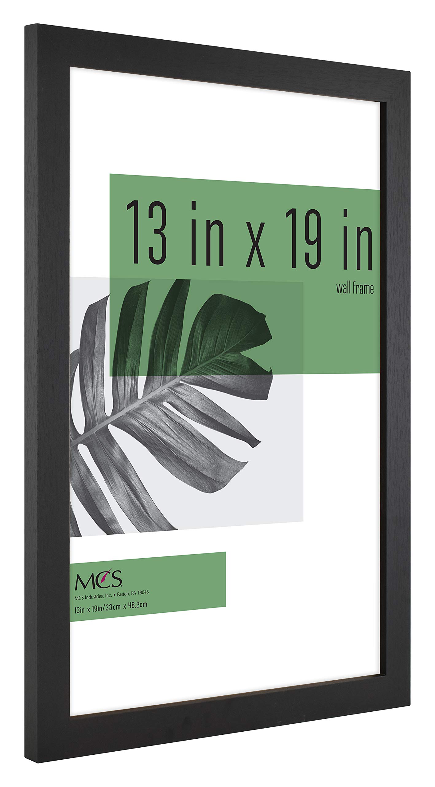 MCS Studio Gallery 13x19 Picture Frame Black Woodgrain, Rectangle Photo Frame for Photos, Posters & Art Prints (2-Pack)