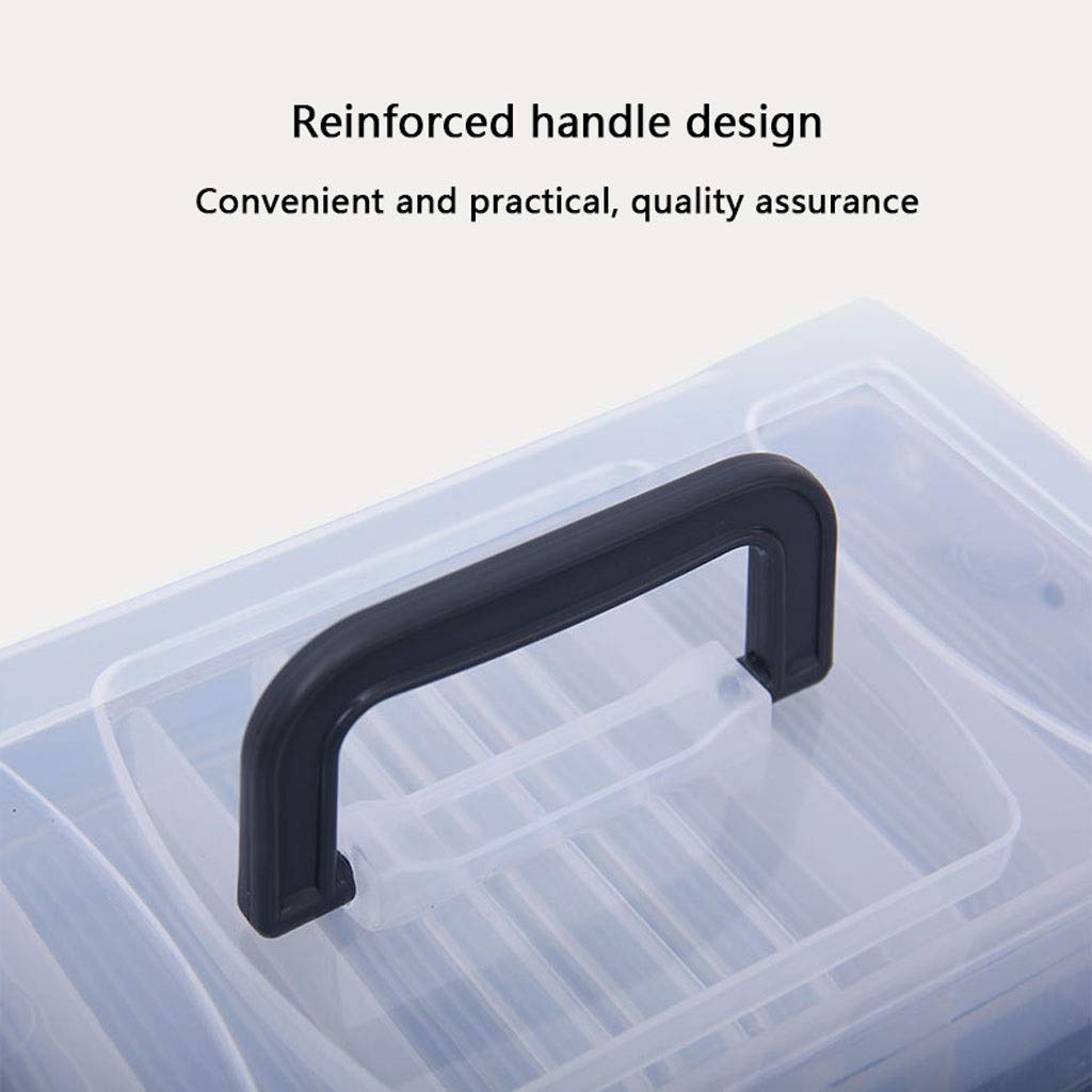 Multifunction Tackle Storage Box Multi-layer Accessory Box Fishing Gear Large-capacity Hook Box Fishing Gear Parts Box Storage Box Special Tool Box Plastic Bait Box Excellent waterproof performance