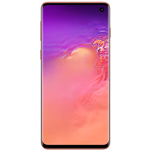 Samsung Galaxy S10 Factory Unlocked Android Cell Phone | US Version | 128GB of Storage | Fingerprint ID and Facial Recognition | Long-Lasting Battery | Flamingo Pink