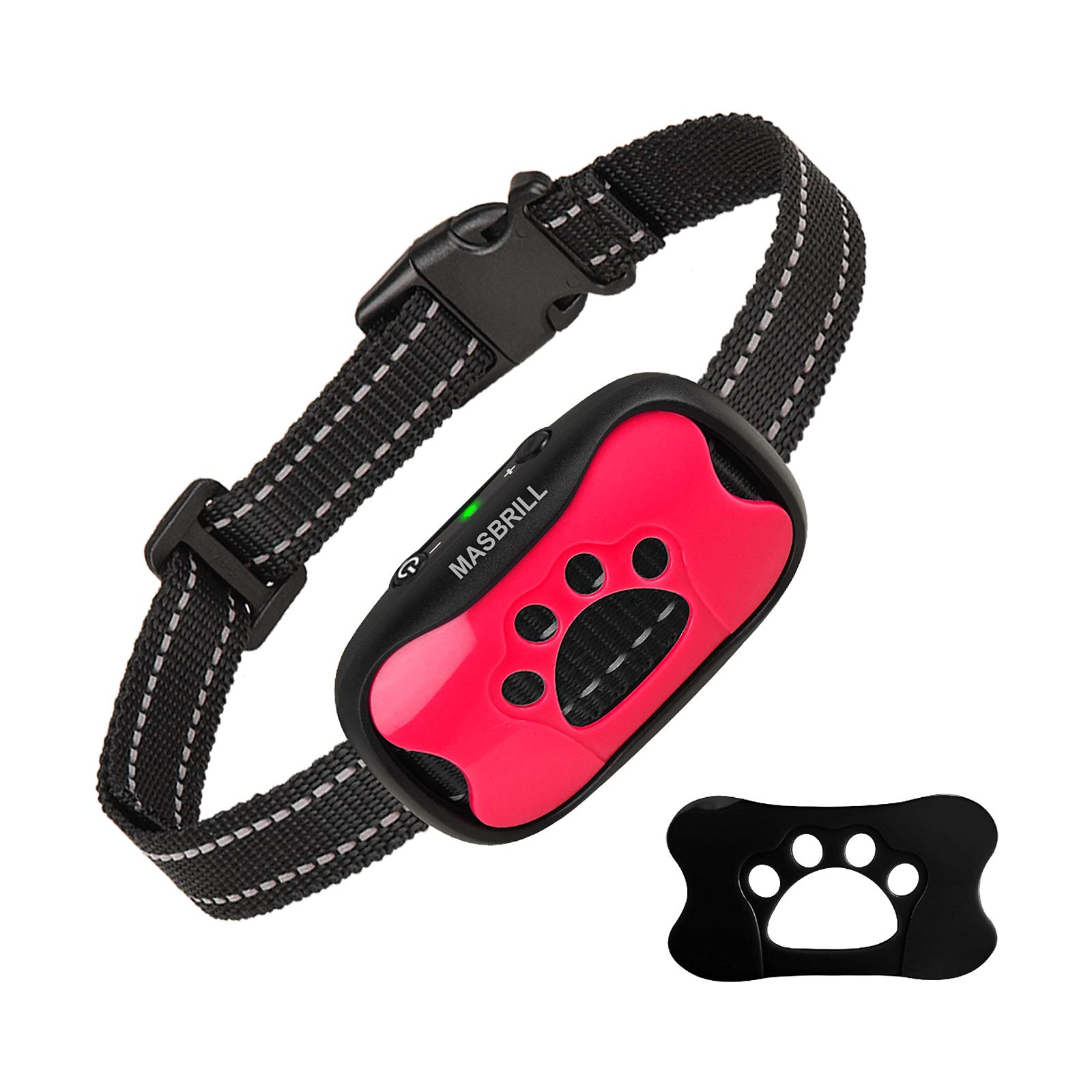MASBRILL Dog Bark Collar, Bark Collar for Medium Dogs Rechargeable Anti Barking Collar No Bark Collars for Dogs Humane No Shock Barking Collar Vibration Beep No Barking Collar (Blue)