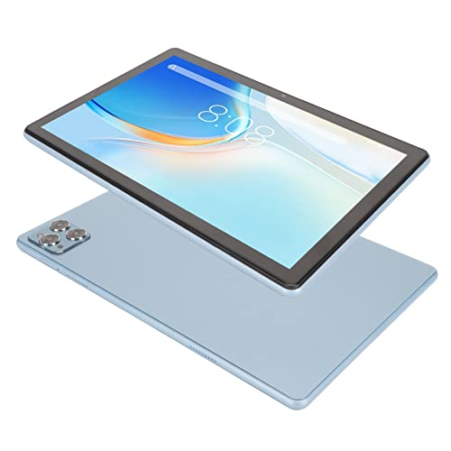 VINGVO Tablet PC, 100‑240V 10in Tablet 5GWIFI Blue for Travel (Blue)