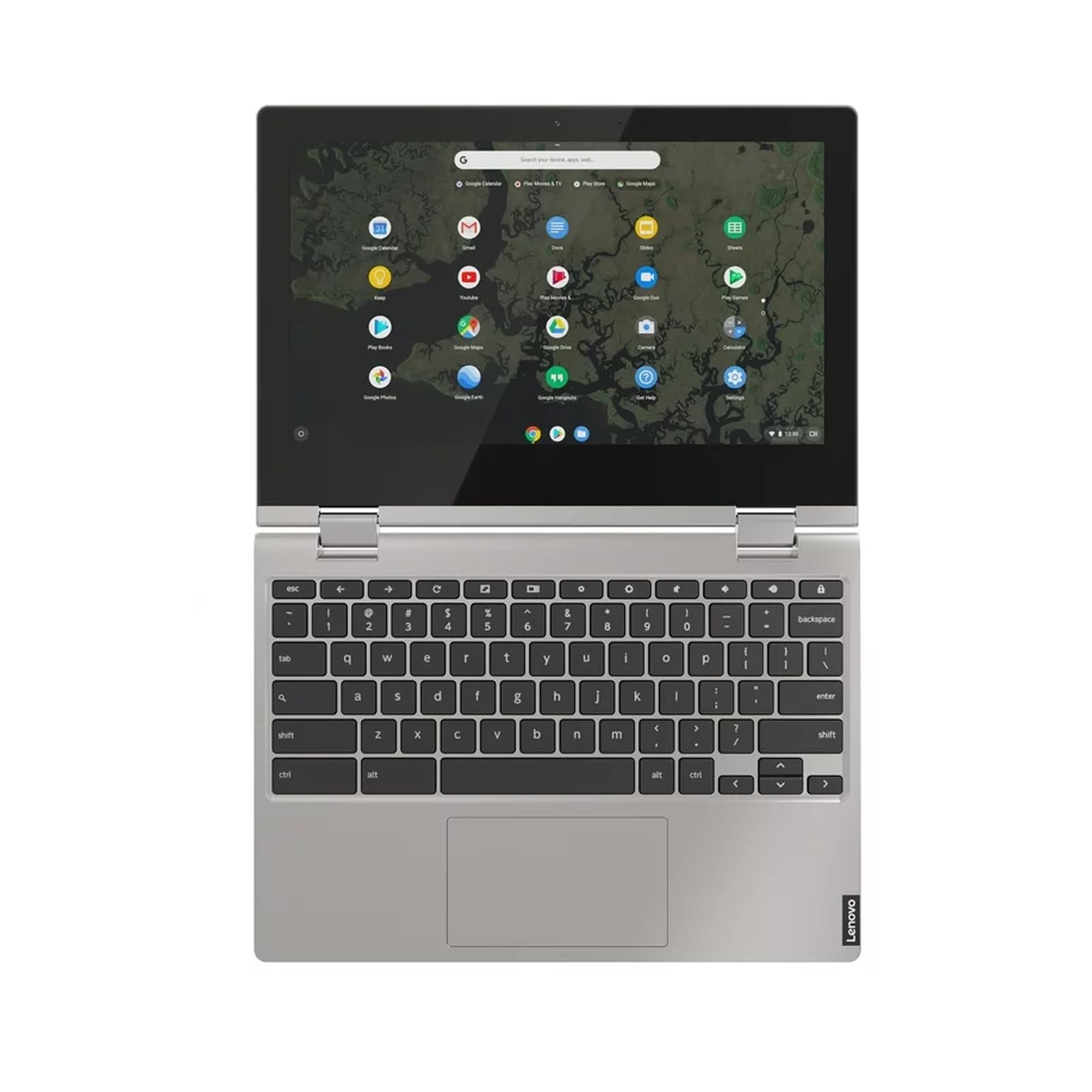 Lenovo Chromebook C340 2-in-1 Convertible Laptop, 11.6" HD Touchscreen, Intel Celeron N4000(1.1GHz), 4GB DDR4 RAM, 32GB eMMC, USB Type-C, Bluetooth, Webcam, Chrome OS, Platinum Gray, EAT 64GB SD Card