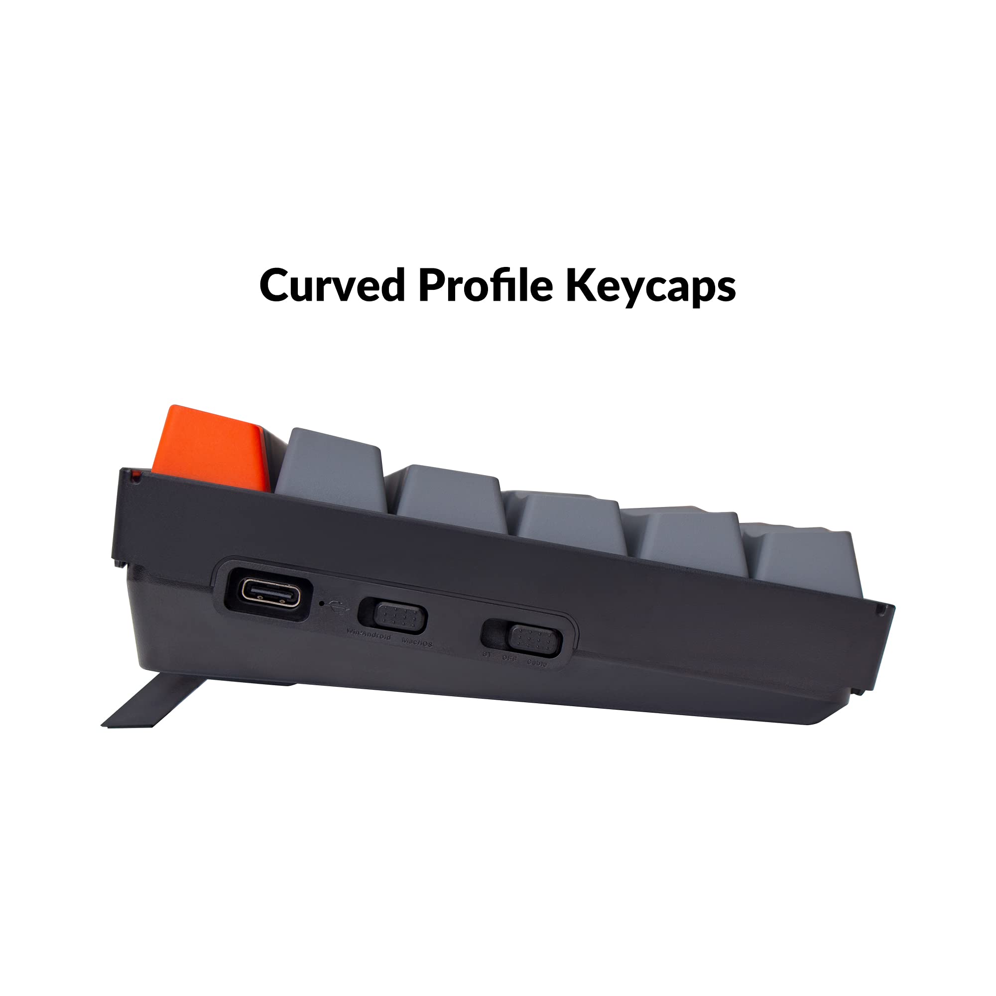 Keychron K4 Hot swappable Wireless Bluetooth/USB Wired Mechanical Gaming Keyboard, 96% Layout 100 Keys Computer Keyboard with Gateron G Pro Red Switch White LED Backlight for Mac Windows-Version 2