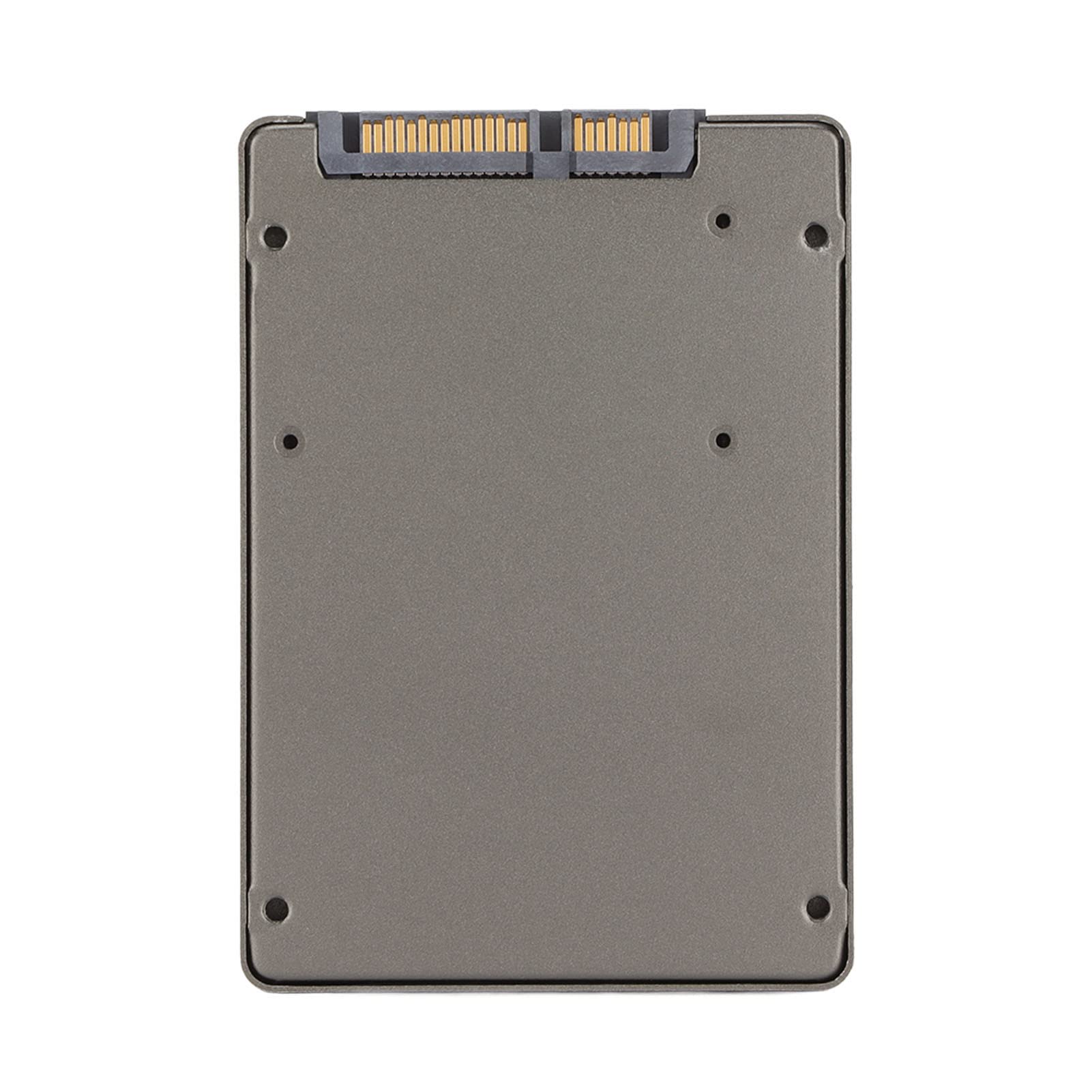 SSD Hard Drive Adapter Enclosure, UltraSlim 6Gbits High Heat Transfer Aluminum Alloy NGFFM.2toSATA3.0 SSD Hard Drive Computer Case Grey