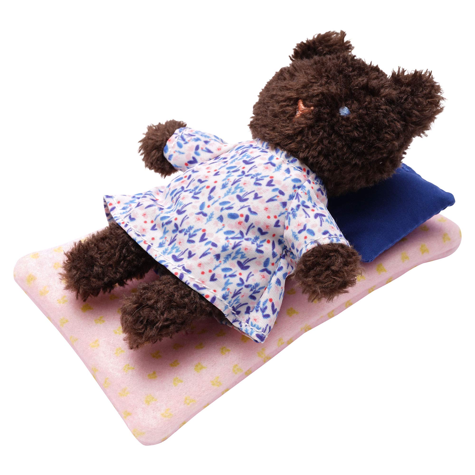 Manhattan Toy Little Nook Bluebell Bear Stuffed Animal with Removable Clothing, Sleeping Bag & Keepsake Box