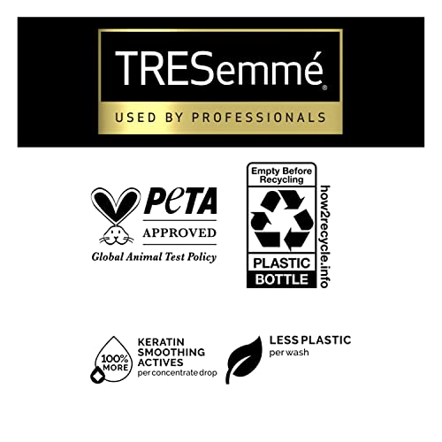 TRESemmé Ultra Keratin Smooth Concentrate Shampoo For Dry Hair Salon Smooth in 30 Seconds, Fast-Lather Technology and 2X More Washes 20 oz