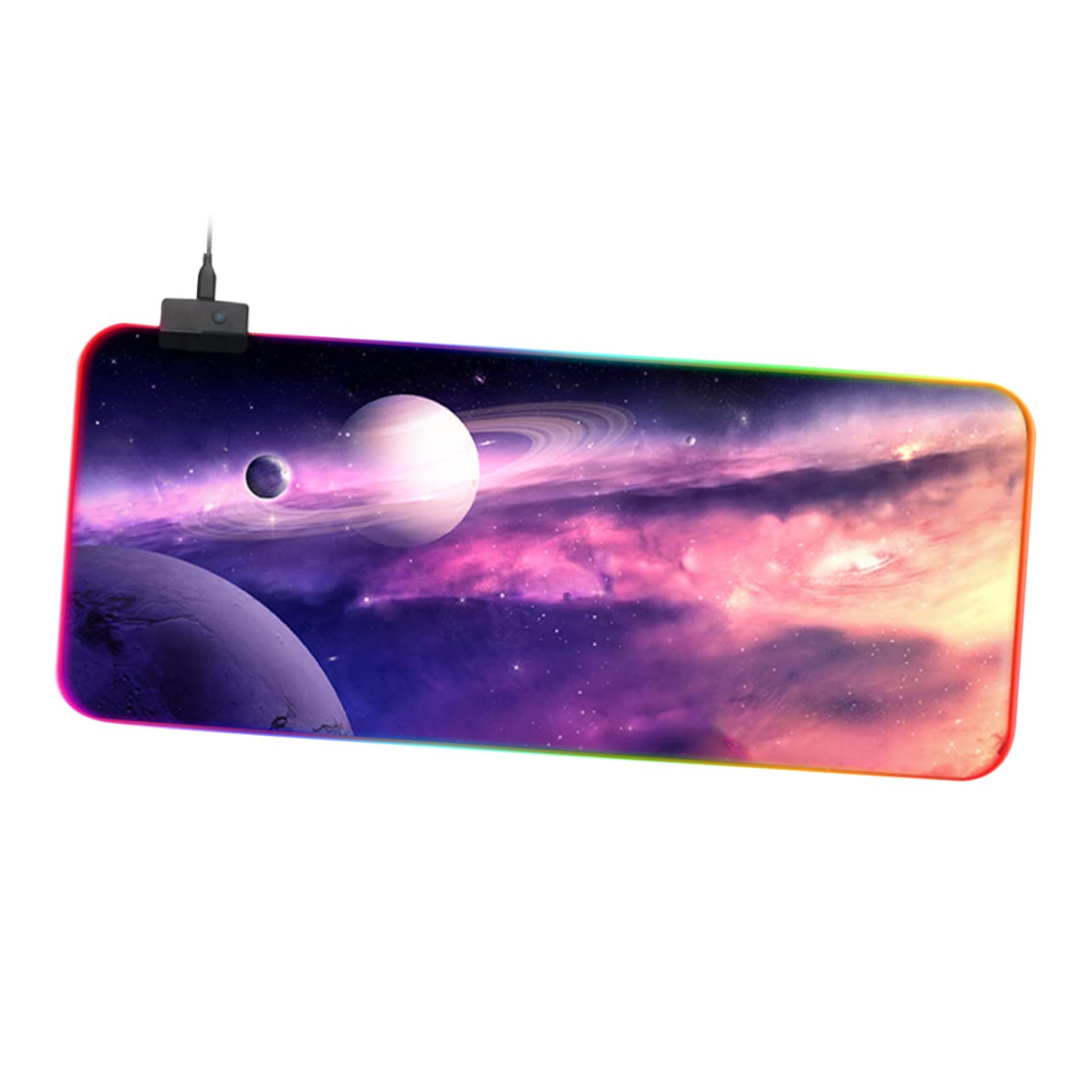 SOLUSTRE 2pcs Gamer Pad Non Slip Mat Gaming Mousepad Office Pad Planet Pattern Keyboard Pad Rubber Mat Large Big Pad Led Gaming Pad Mouse Pad for Laptop Keyboard Mat Big Cushion Notebook