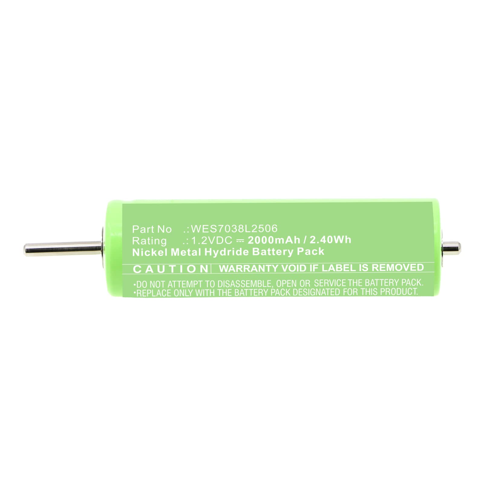Synergy Digital Shaver Battery, Compatible with Panasonic ES7015 Shaver, (Ni-MH, 1.2V, 2000mAh) Ultra High Capacity, Replacement for Panasonic WES7038L2506 Battery