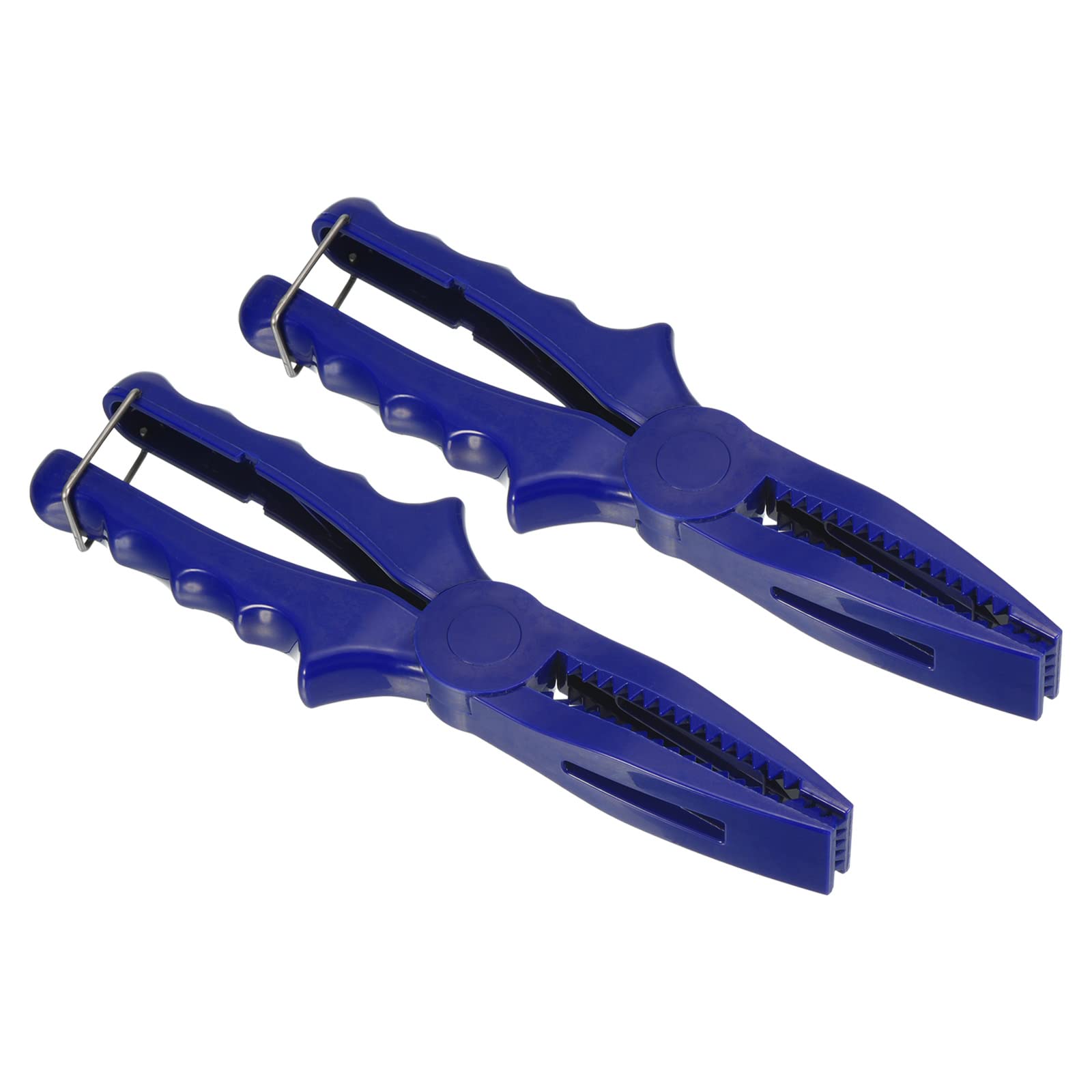 PATIKIL Fishing Gripper, 2Pcs Plastic Non-Slip Fishing Tackle Grabber with Widened Serration Design, Blue
