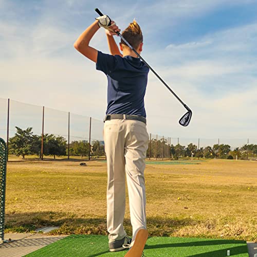 PGM Golf Clubs NSR III Golf Iron Thru Gap Wedge with Graphite Shafts for Right-Handed Golfers - S/R Flex (S FLEX-#7-0)