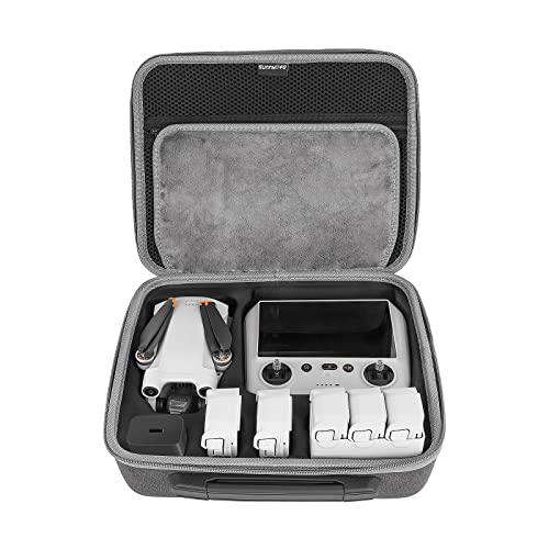 Sunnylife Mini 3 Pro Case, Mini 3 Pro Carrying Case,Compatible with DJI RC or RC-N1Controller, Waterproof Portable Travel Storage case for DJI Mini 3 Pro Accessories.