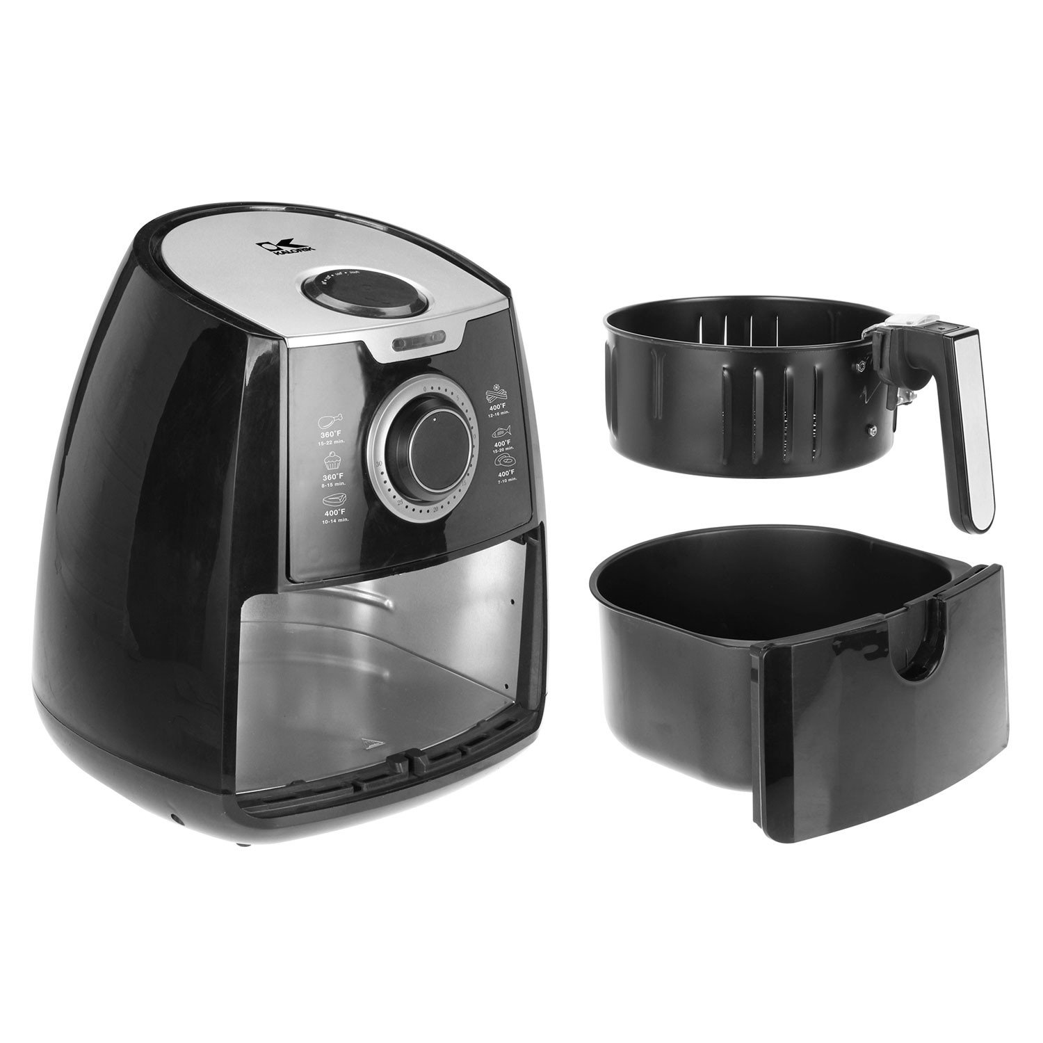 Kalorik Smart Air Fryer, FT 42139 W, Healthy Cooking Dual Layer Rack, White