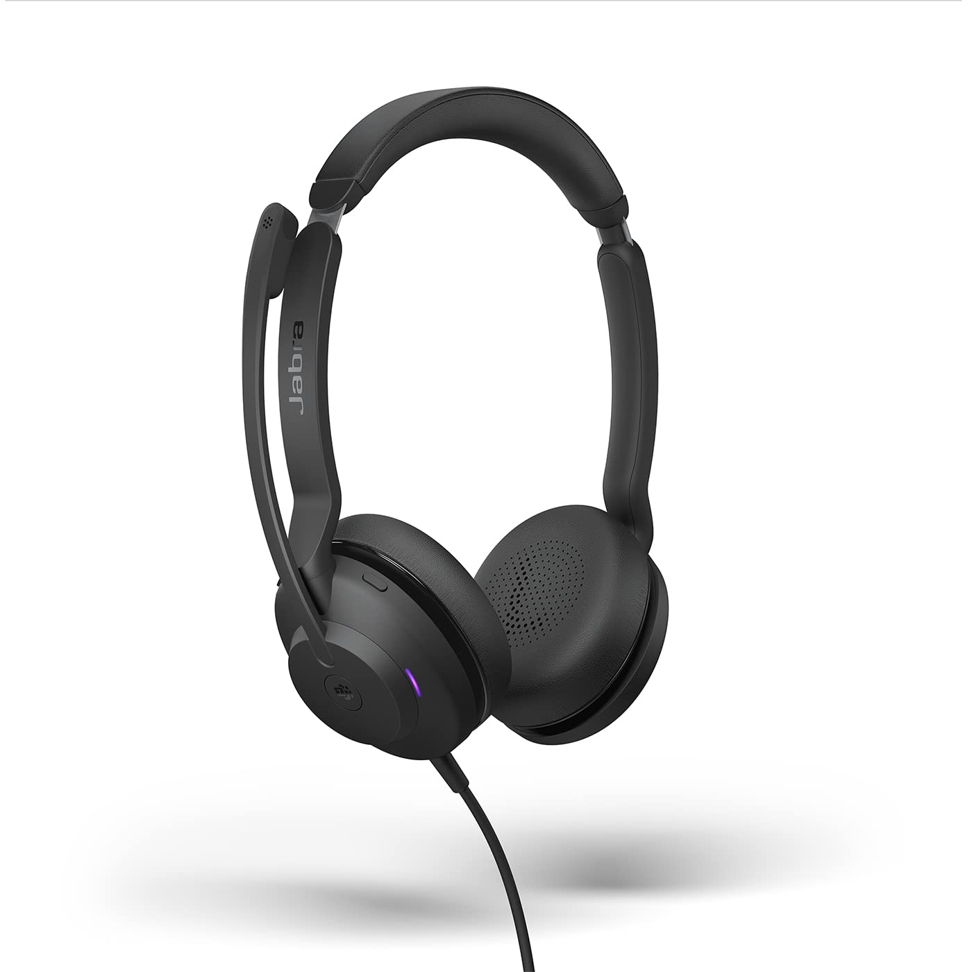 Jabra Evolve2 30 MS Wired Headset, USB-A, Stereo, Black β Lightweight, Portable Telephone Headset with 2 Built-in Microphones β Work Headset with Superior Audio and Reliable Comfort