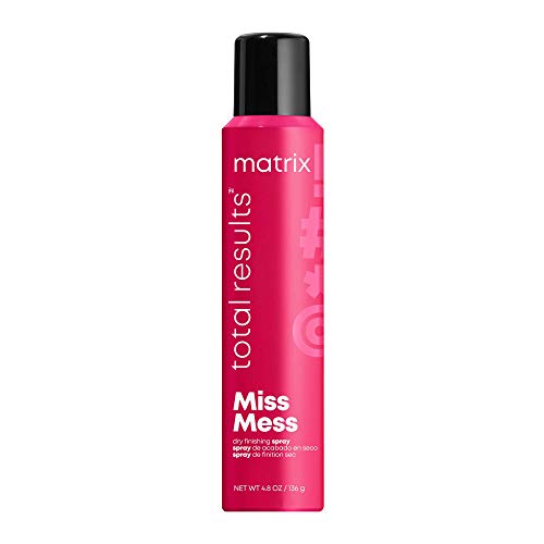 Matrix Total Results Miss Mess Dry Finishing Spray | Texturizing Hairspray for Volume | Light Hold | Matte Finish | 4.8 Fl. Oz