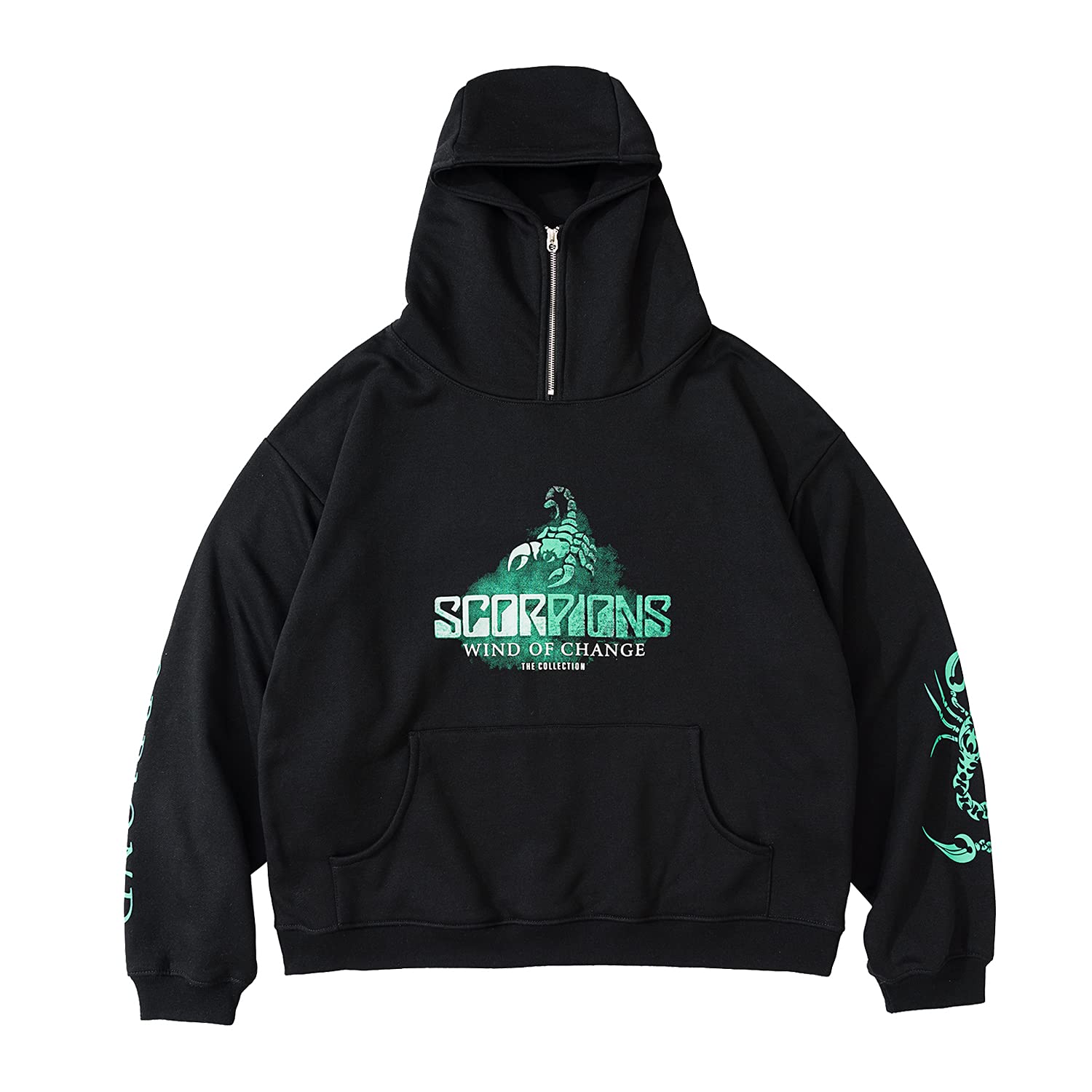 MFCT Men's Streetwear Scorpion Hoodie (Black, Small)