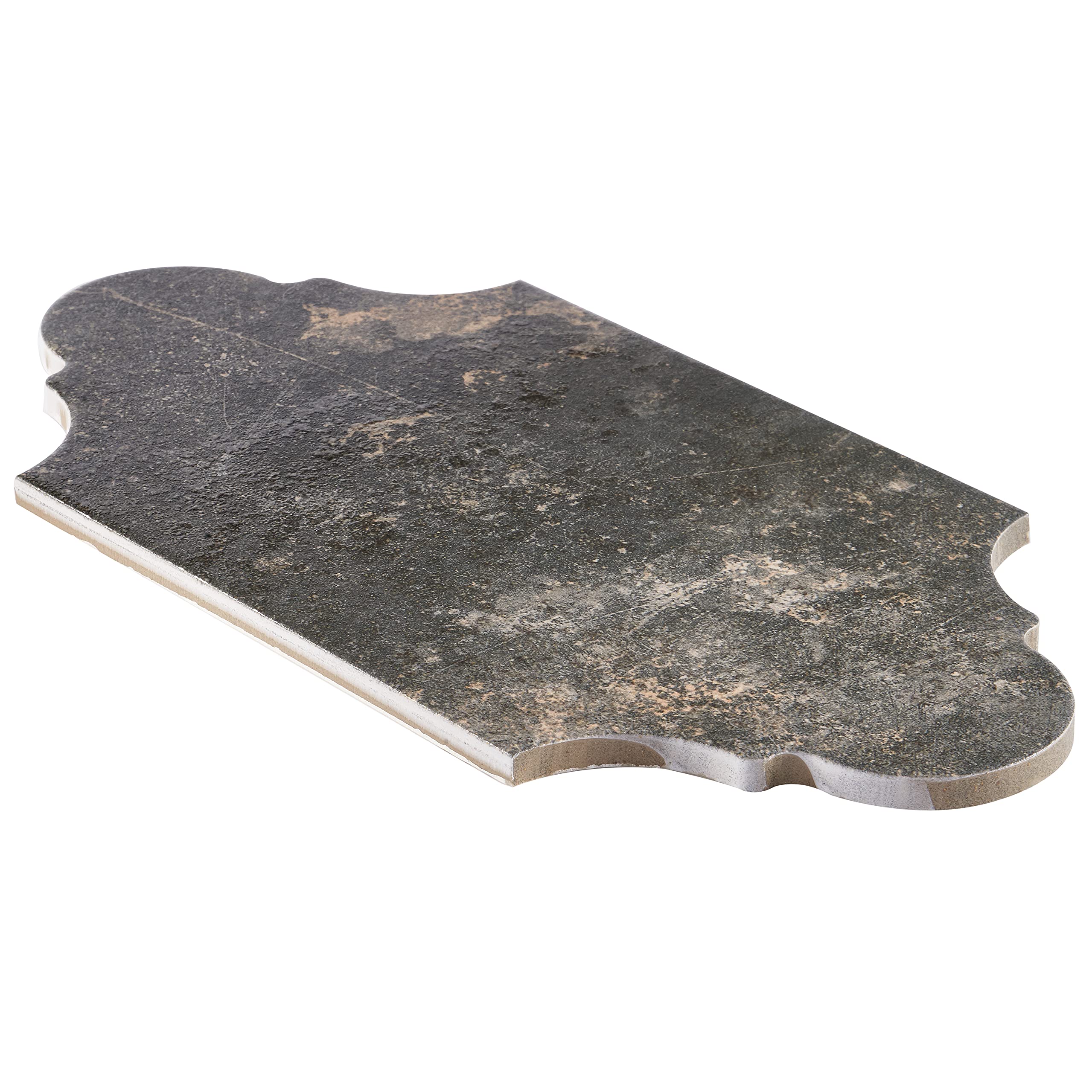 Merci Arabesque Magma 6.37 in. x 9.93 in. Matte Porcelain Floor and Wall Tile Sample