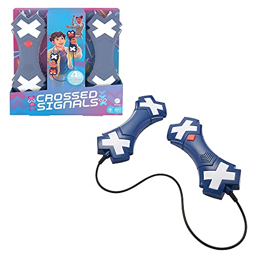 Mattel Games Crossed Signals Electronic Game with Pair of Talking Light Wands, Play Solo Or with Up to 4 Players, Move Wands Up, Down Or Shake, Gift for 8 Year Olds & Up, HCG57