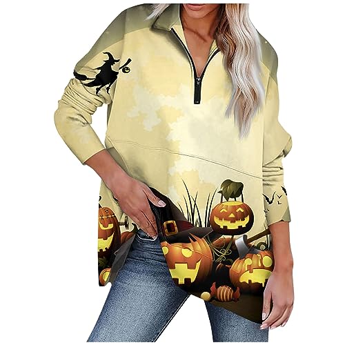Womens Lapel Zipper Hoodies Long Sleeve Classic Pullovers Oversized Sports Wear Vintage Loose Casual Shirts With Pocket