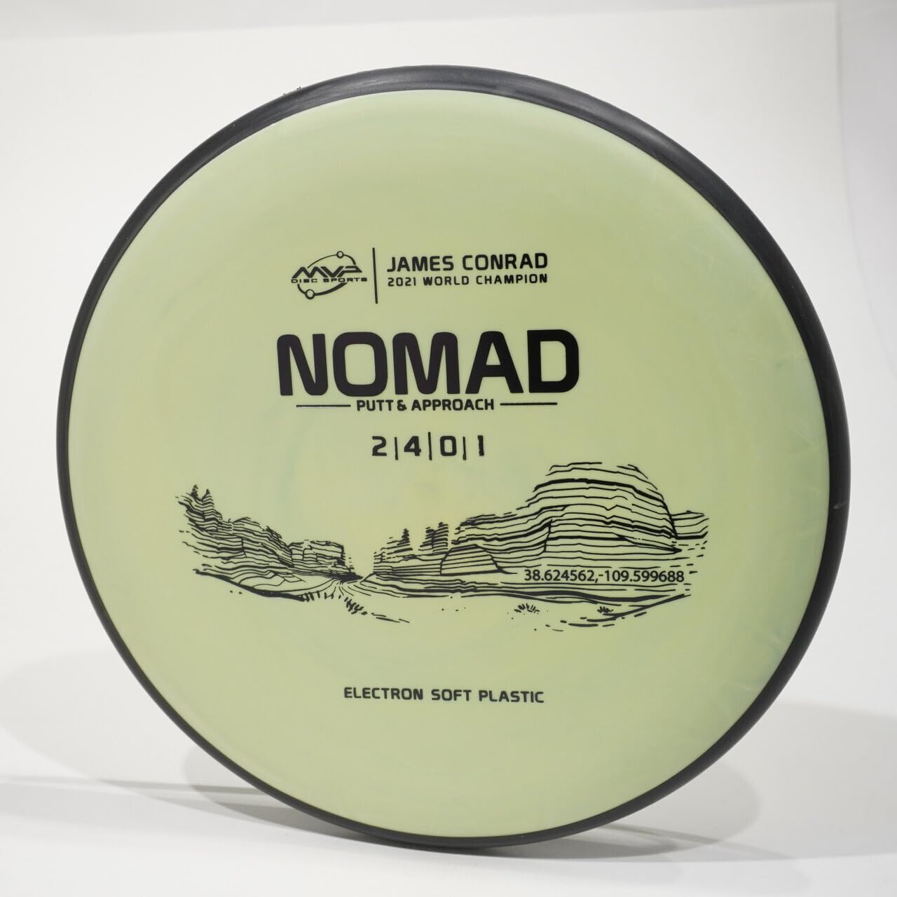 MVP Nomad (Electron Soft) James Conrad Putter & Approach Golf Disc, Pick Weight/Color [Stamp & Exact Color May Vary] Blue 160-166 Grams
