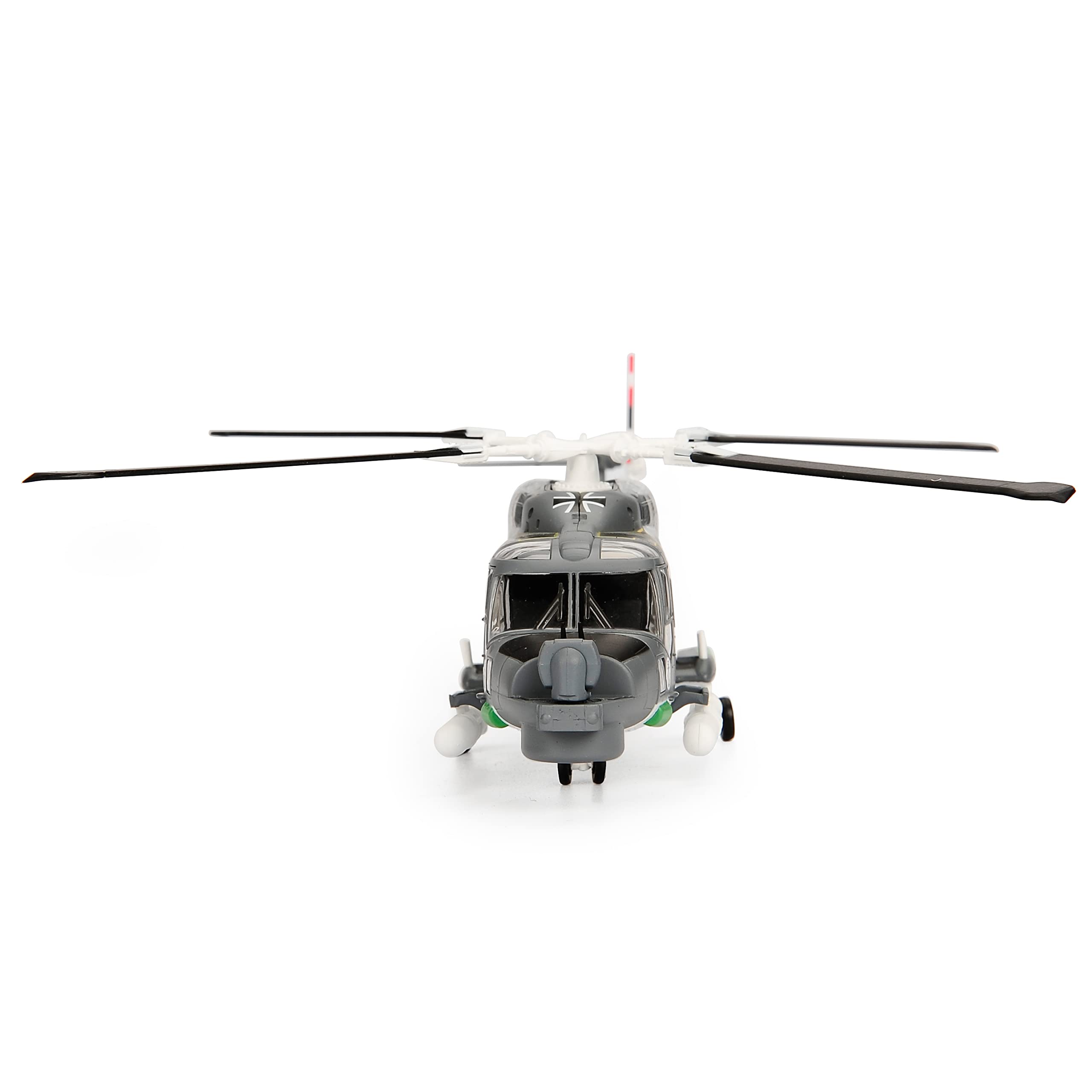 RoofWorld 1/72 Scale Military Fighter Helicopter,German Navy Lynx MK88 Lynx Helicopter Aircraft Model Toy for Collection Gift