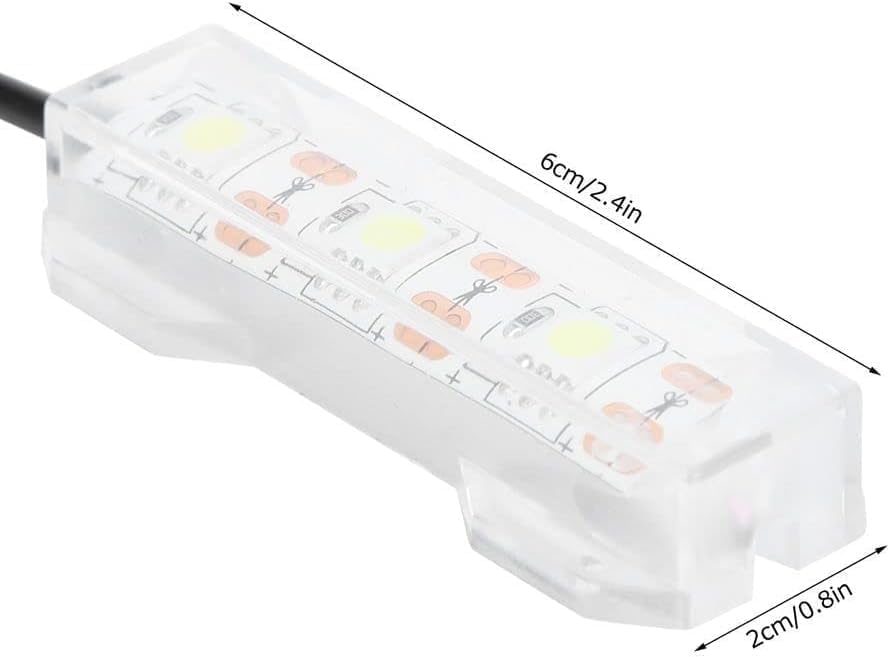 Xinjincang Blue Light Small Aquarium Led Light, Multicolor Led Fish Tank Light for Freshwater Plants Aquarium Accessories,Fish and Aquatic Pets, Pet Supplies, White