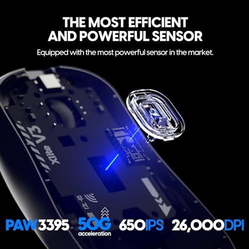 Pulsar Gaming Gears - Xlite V2 Wireless Gaming Mouse, Ultra Lightweight, 2.1 oz (59 g), Ergonomic 2.4 Ghz 1 ms 20000 DPI Optical Sensor PAW3370 Domestic Genuine Product (Medium, Wireless, White)