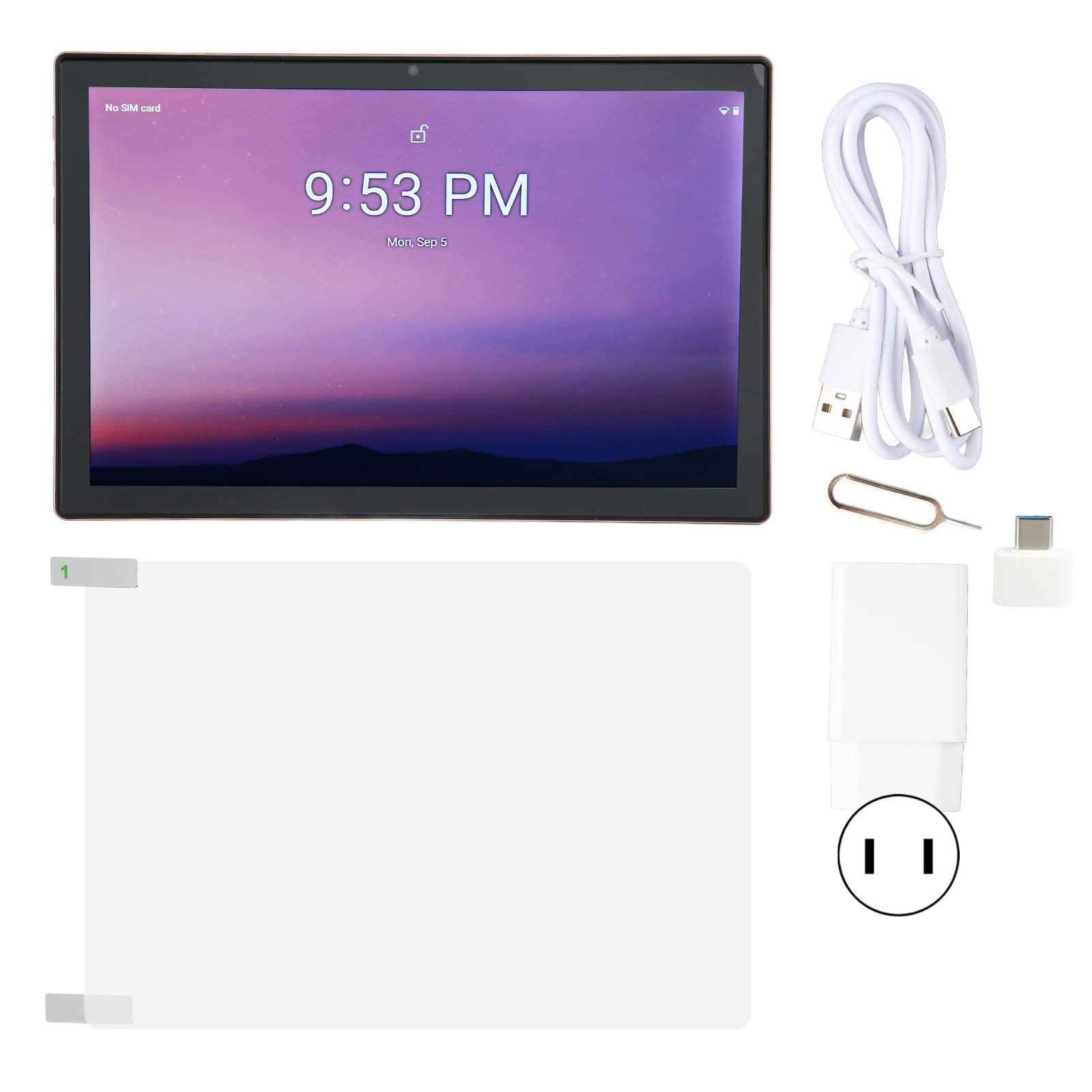 Tablet, 10.1 Inch 1280x800 IPS LCD Tablet for 11.0, 4GB RAM 64GB ROM Dual SIM Rose Gold Tablet, Octa Core CPU 4G LTE Calling Tablet for Daily Ife (US Plug)