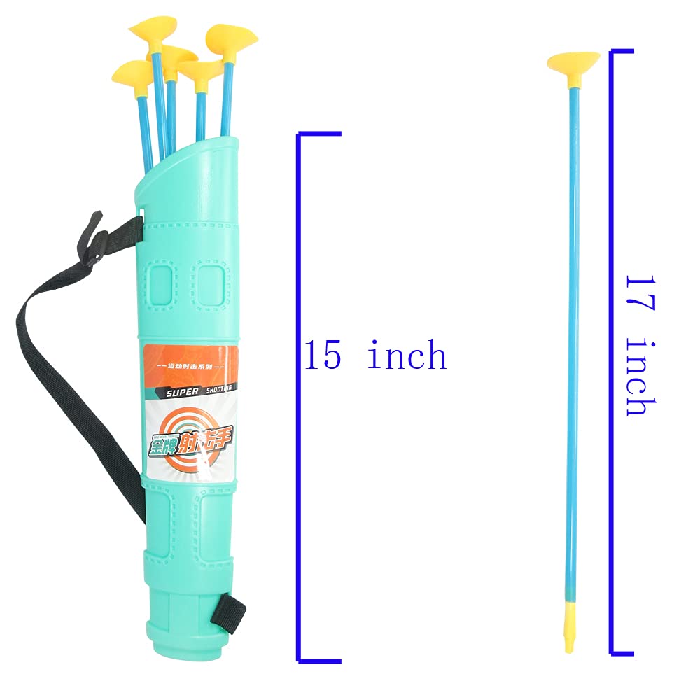Metal Dragon 77th 20.5inch Heavy-Duty Archery Set Include 2 Bows 2 Quivers 10 Suction Cup Arrows for Outdoor Game Simulation Hunting Cosplay Costumes