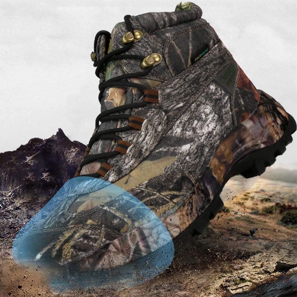 Men's Fishing Boots Tactical Boots - Breathable Ankle High Camouflage Hiking Boots Anti Collision Military Boots C-40