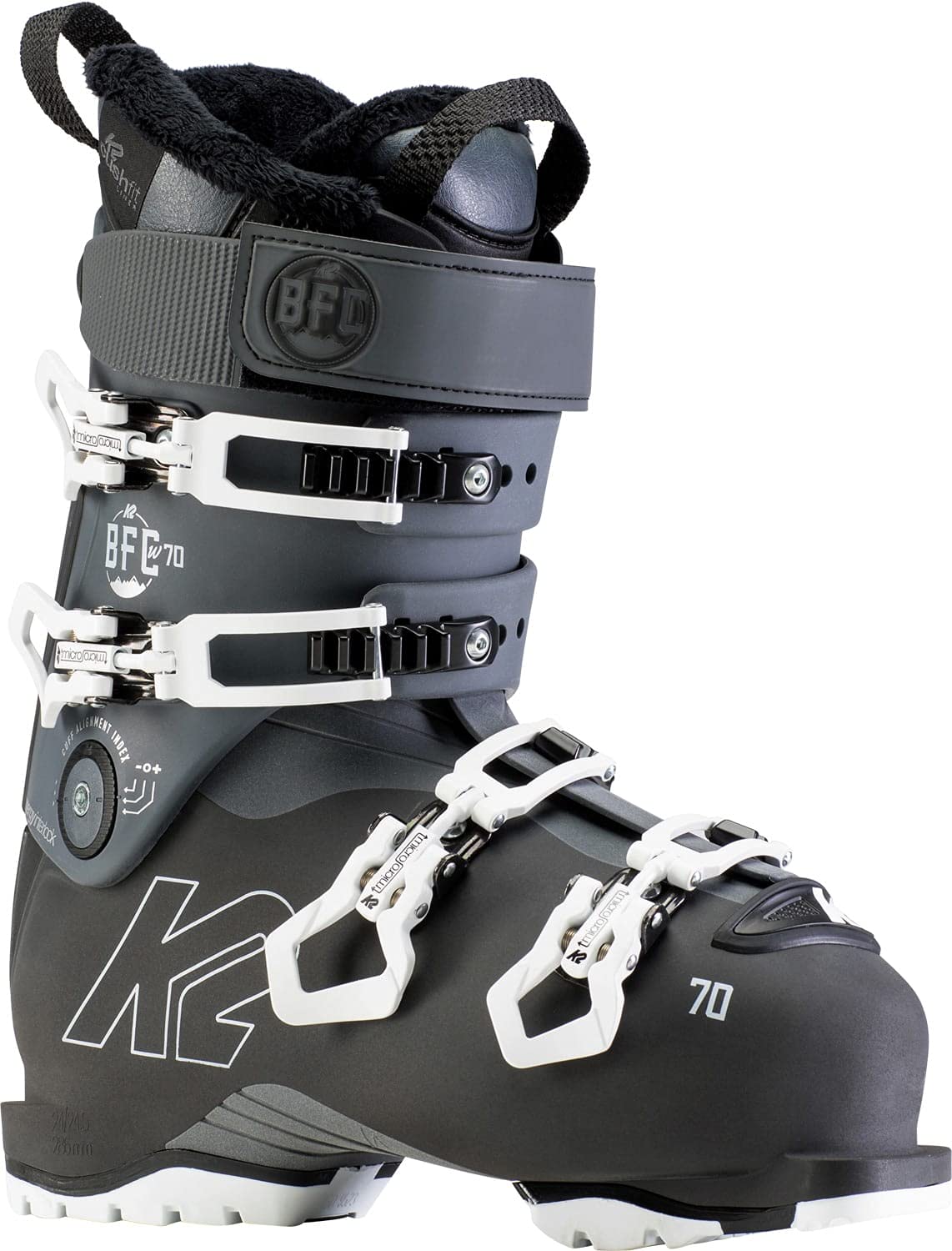 K2 Women's BFC W 70 Ski Boots, Anthracite, 36.5 EU