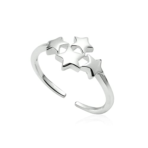 PAVISA - Sterling Silver Star Toe Ring