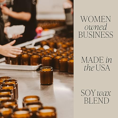 Sweet Water Decor Cinnamon Roll Candle | Cinnamon, Icing, Buttery Pastry Fall Scented Soy Candles for Home | 9oz Amber Jar, 40 Hour Burn Time, Made in the USA