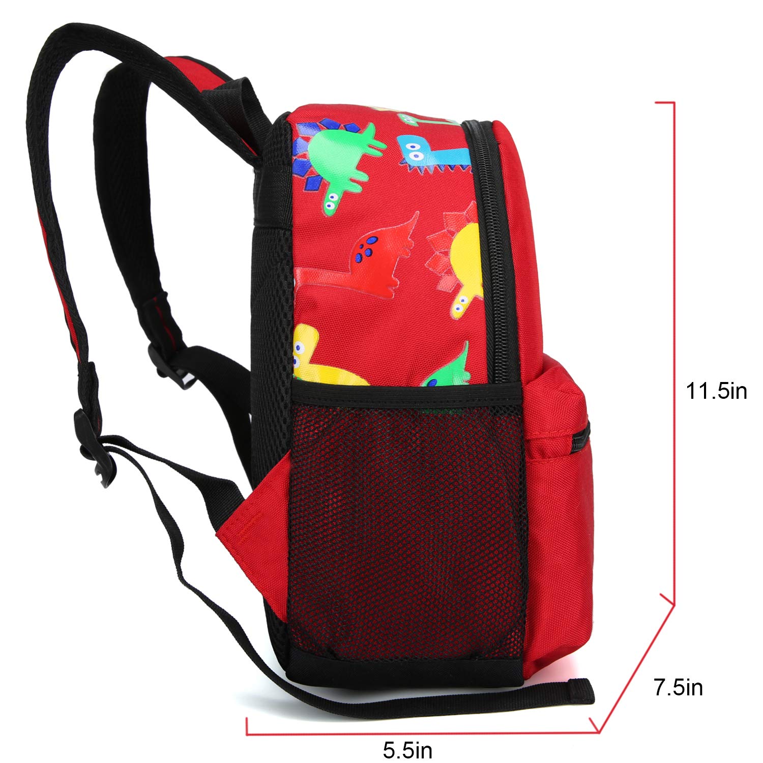 Kids Toddler Backpack Boys with Strap Dinosaur Kindergarten Leash Bookbag(Pink)