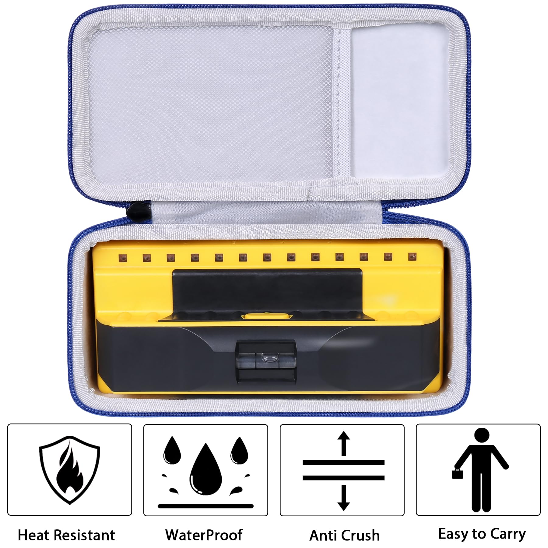 Khanka Hard Travel Case Replacement for Franklin Sensors ProSensor 710 710+ T11 T13 Professional Stud Finder (Blue)