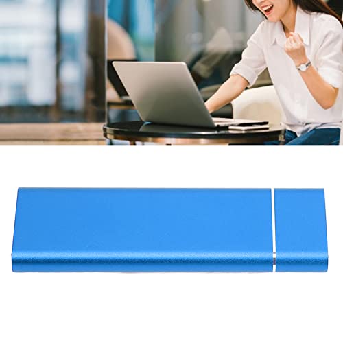 SSD Enclosure, Plug and Play Dual Protocol High Heat Dissipation Aluminum Alloy NVME SSD Enclosure for 2230mm (Blue)