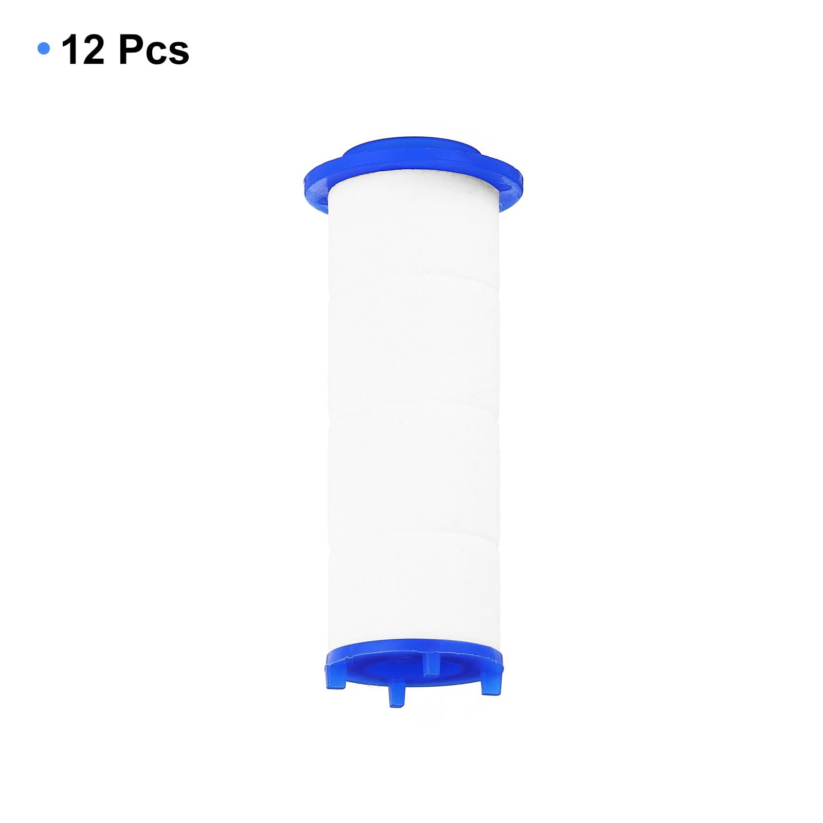 uxcell 12 Pcs Shower Head Filter 3.3 Inch PP Cotton Filter Cartridge Replacement High-Pressure Handheld Fan Shower Jet Sets