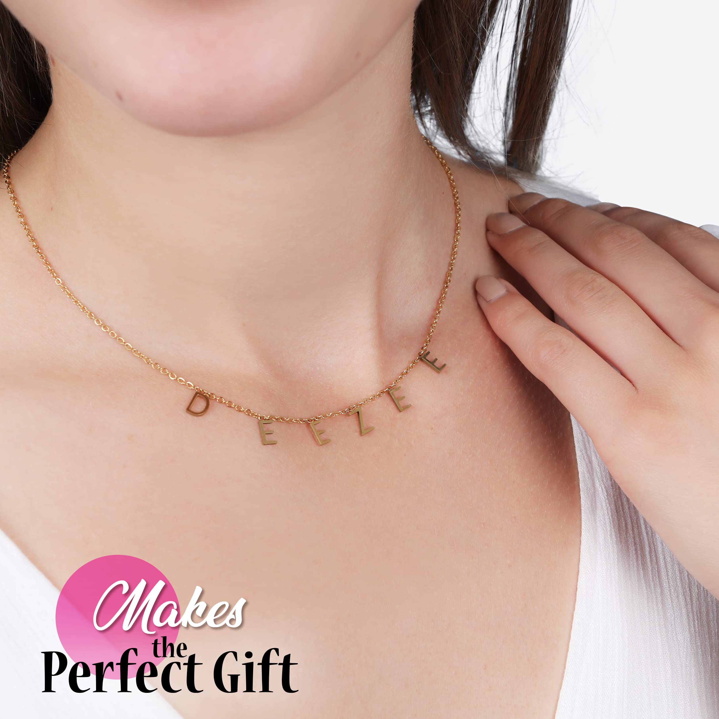 Sorority Shop Lambda Theta Alpha Necklace β LTA Name Necklace, Stainless Steel Sorority Gifts Necklace, Long-Lasting Lambda Theta Alpha Gifts for Women