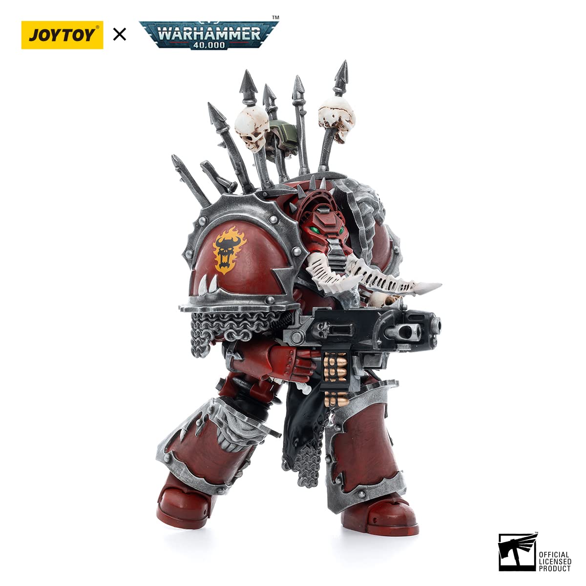 JoyToy Warhammer 40K: Chaos Space Marine Bearer Chaos Terminator Garchak VASH 1:18 Scale Figure