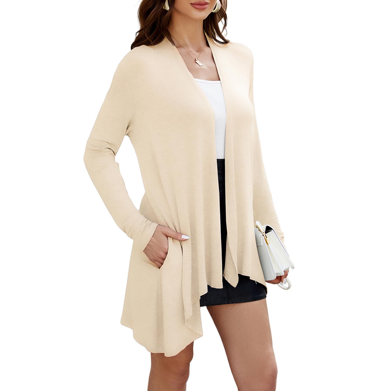 Lightweight Cardigans for Women Long Casual Loose Fitting Cardigan Sweaters Blue XL
