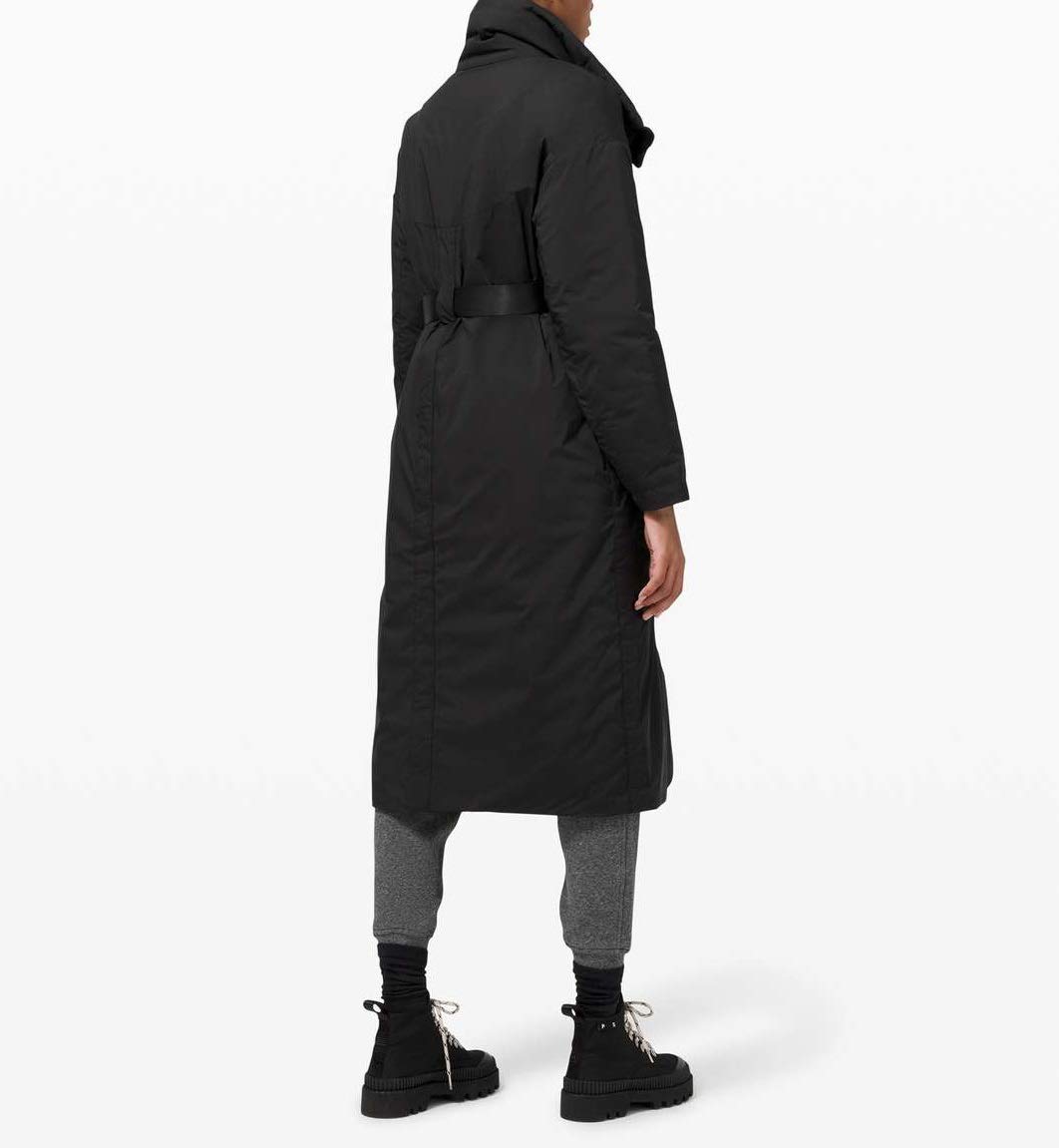 LULULEMON Pure Puff Jacket Long (Black, 6)