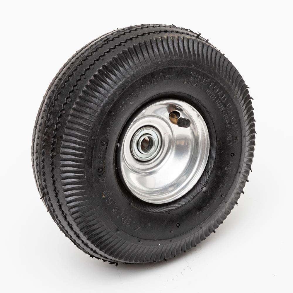 Lapp Wheels 4.10/3.50-4 Pneumatic Tire, Wagon/Utility cart/Hand truck Replacement, Gray, Set of 4