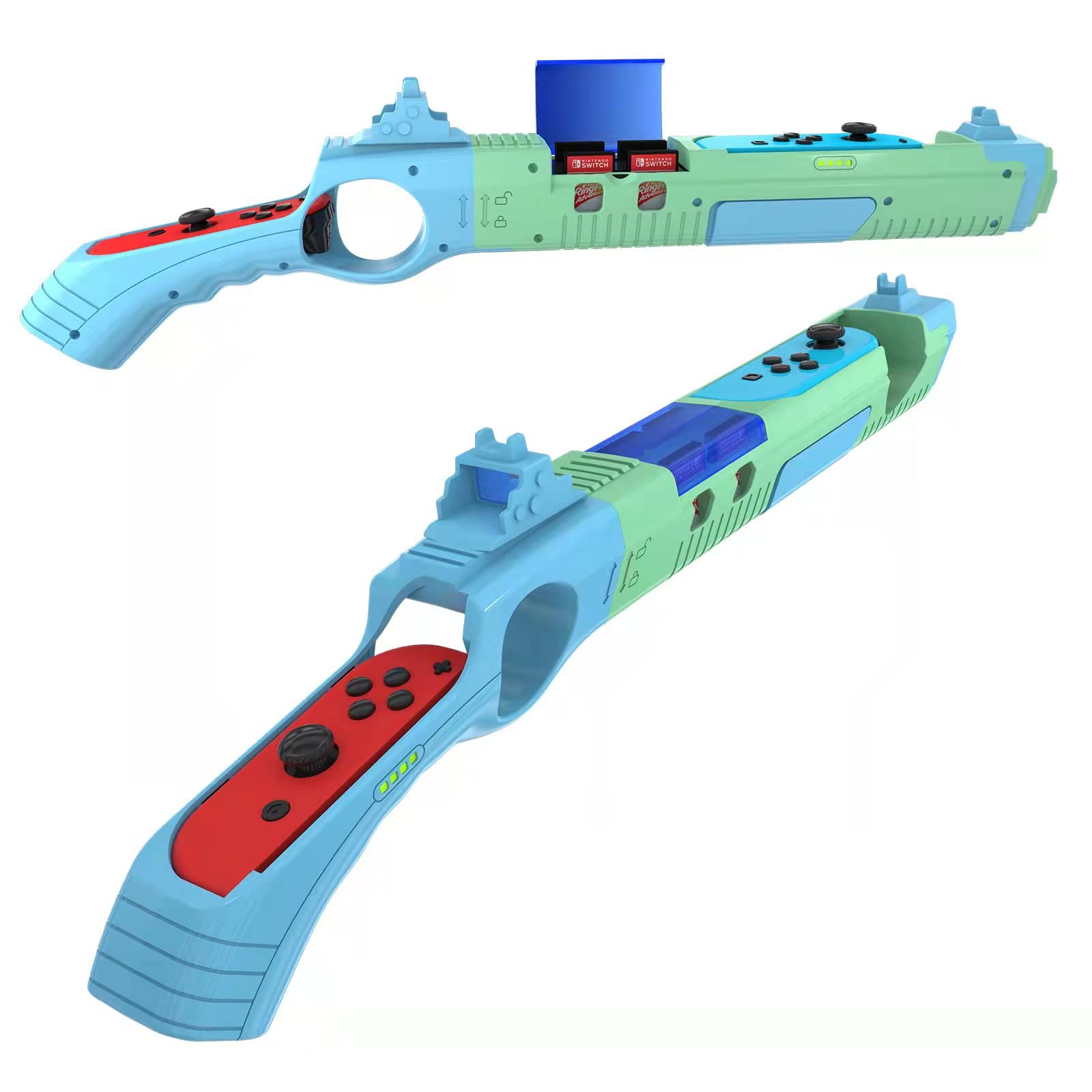 Switch Shooting Controller for Nintendo Joy-Con Hunting Games, 1 PCS Switch Hand Grip Accessories Compatible with Nintendo Switch Games (Green)